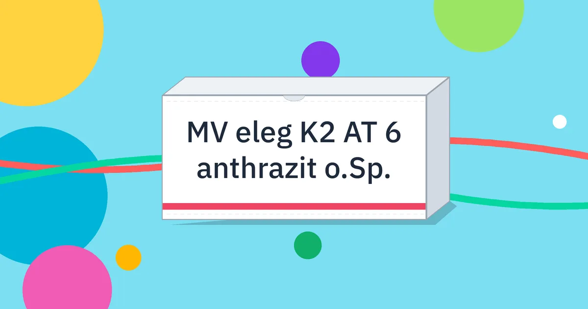 Symbolbild: Packung mit der Aufschrift MV eleg K2 AT 6 anthrazit o.Sp. (PZN 00642767) – Verfügbarkeit und Bezug in Apotheken in Frankfurt am Main