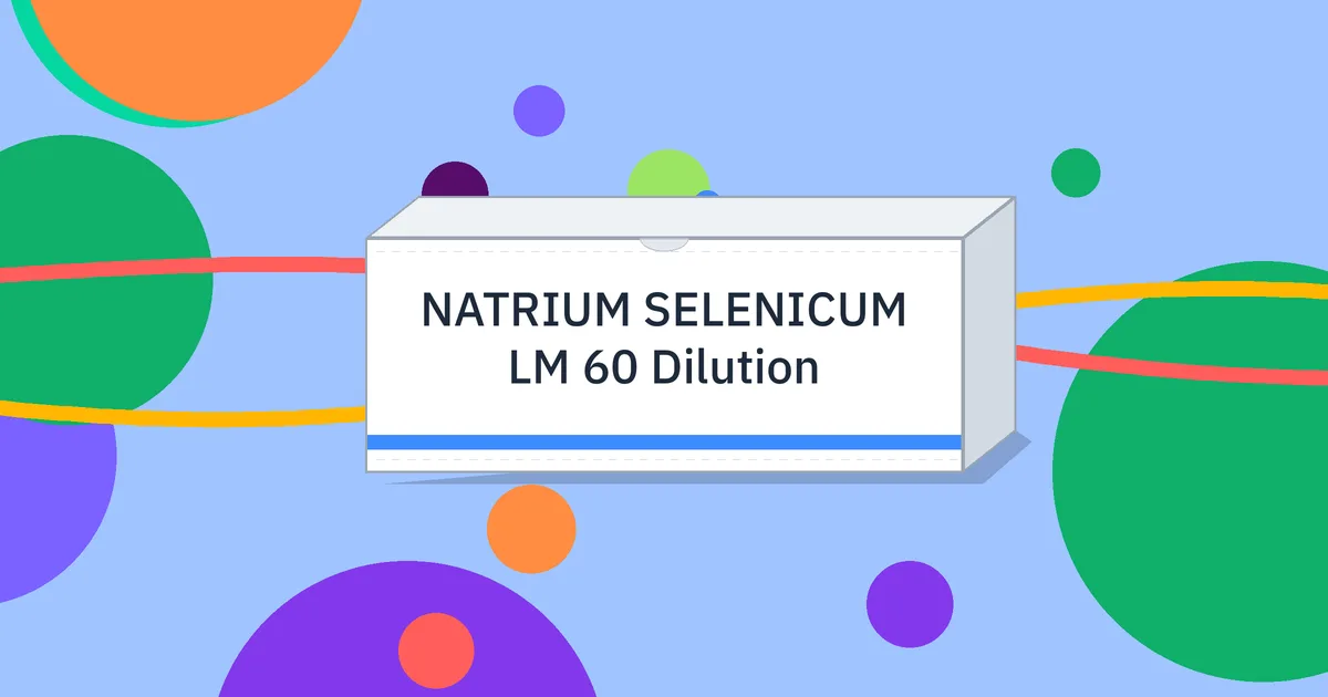 Symbolbild: Packung mit der Aufschrift NATRIUM SELENICUM LM 60 Dilution (PZN 13617021) – Verfügbarkeit und Bezug in Apotheken in Frankfurt am Main