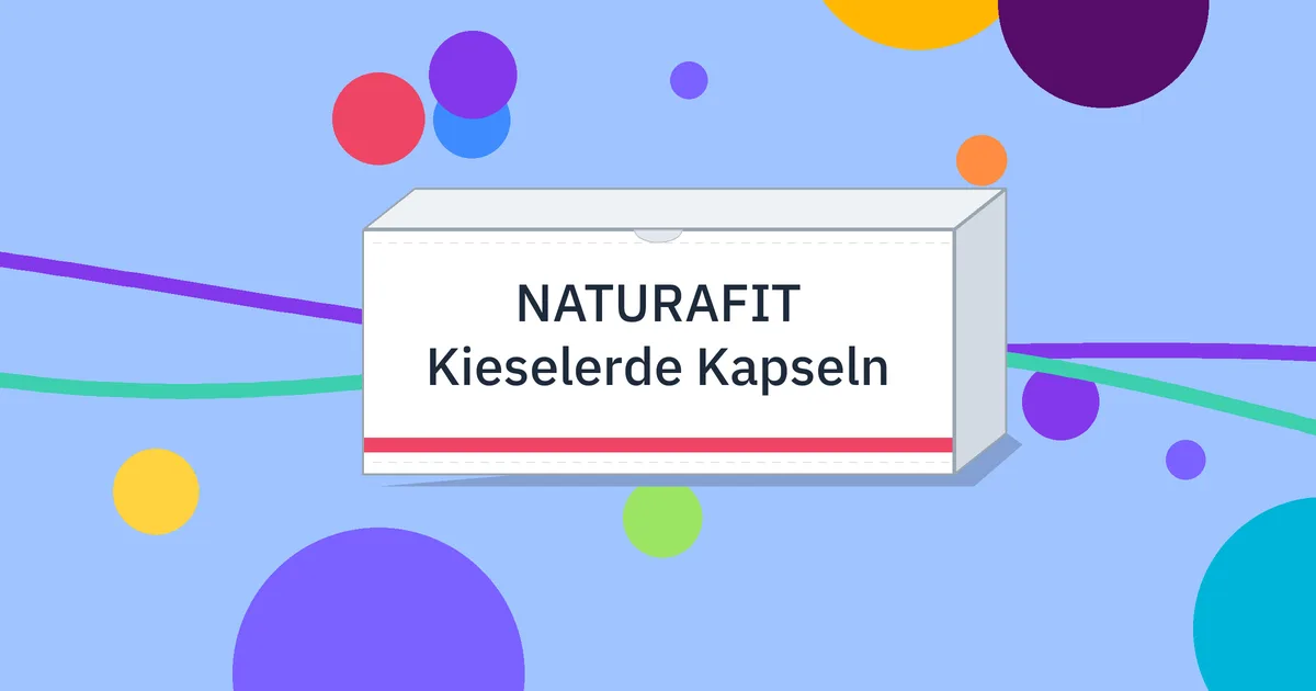Symbolbild: Packung mit der Aufschrift NATURAFIT Kieselerde Kapseln (PZN 14382005) – Verfügbarkeit und Bezug in Apotheken in Frankfurt am Main