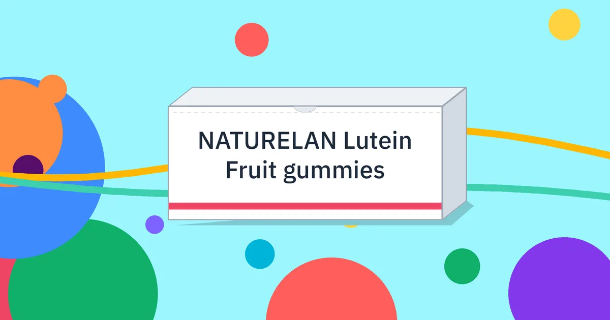 Symbolbild: Packung mit der Aufschrift NATURELAN Lutein Fruit gummies (PZN 18854116) – Verfügbarkeit und Bezug in Apotheken in Frankfurt am Main