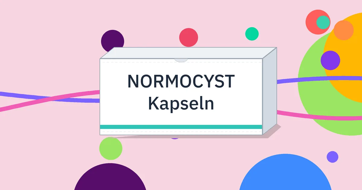 Symbolbild: Packung mit der Aufschrift NORMOCYST Kapseln (PZN 11860964) – Verfügbarkeit und Bezug in Apotheken in Frankfurt am Main