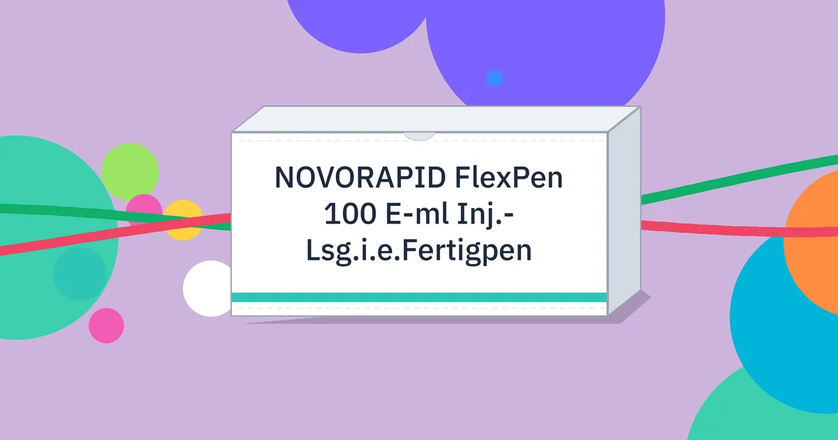 Symbolbild: Packung mit der Aufschrift NOVORAPID FlexPen 100 E-ml Inj.-Lsg.i.e.Fertigpen (PZN 20509556) – Verfügbarkeit und Bezug in Apotheken in Frankfurt am Main
