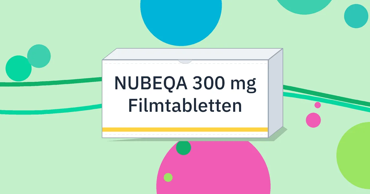 Symbolbild: Packung mit der Aufschrift NUBEQA 300 mg Filmtabletten (PZN 20320356) – Verfügbarkeit und Bezug in Apotheken in Frankfurt am Main