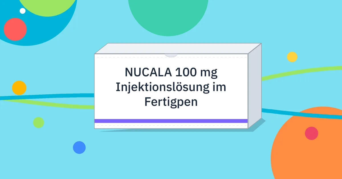 Symbolbild: Packung mit der Aufschrift NUCALA 100 mg Injektionslösung im Fertigpen (PZN 16885408) – Verfügbarkeit und Bezug in Apotheken in Frankfurt am Main