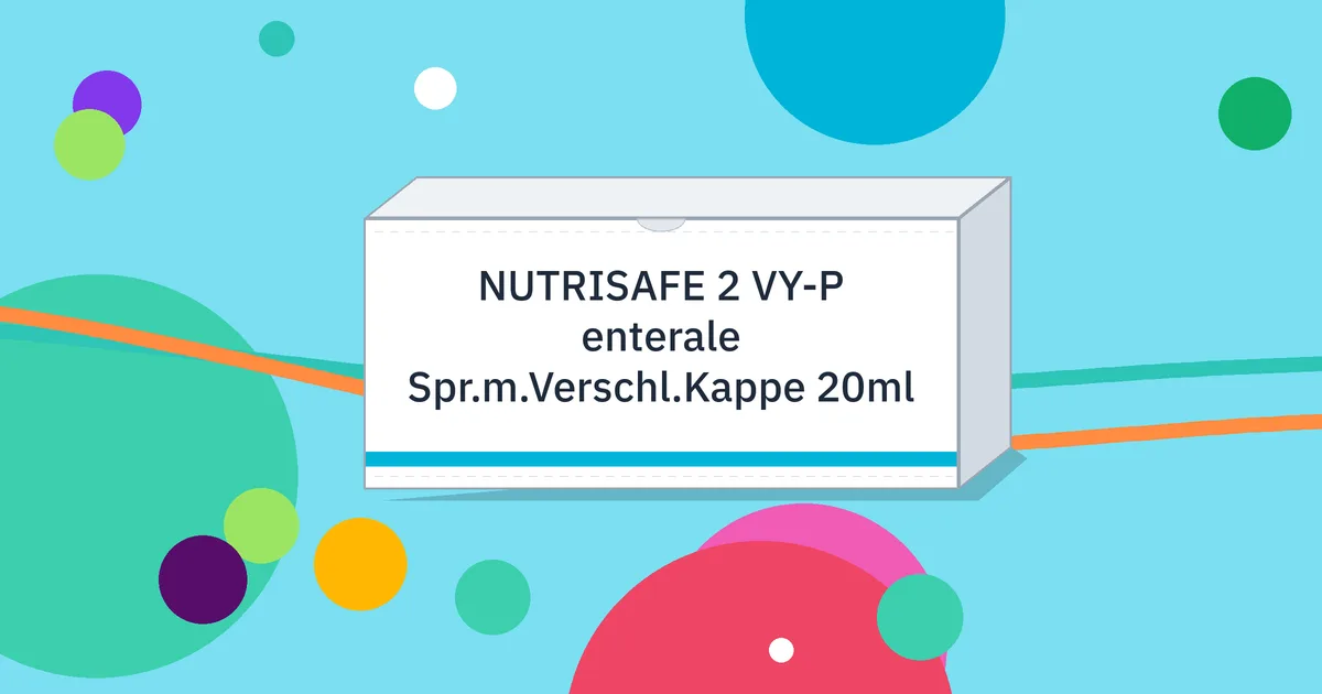 Symbolbild: Packung mit der Aufschrift NUTRISAFE 2 VY-P enterale Spr.m.Verschl.Kappe 20ml (PZN 16797124) – Verfügbarkeit und Bezug in Apotheken in Frankfurt am Main