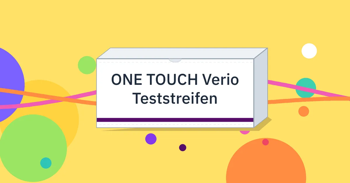 Symbolbild: Packung mit der Aufschrift ONE TOUCH Verio Teststreifen (PZN 13247067) – Verfügbarkeit und Bezug in Apotheken in Frankfurt am Main