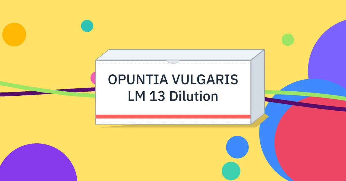Symbolbild: Packung mit der Aufschrift OPUNTIA VULGARIS LM 13 Dilution (PZN 13627580) – Verfügbarkeit und Bezug in Apotheken in Frankfurt am Main