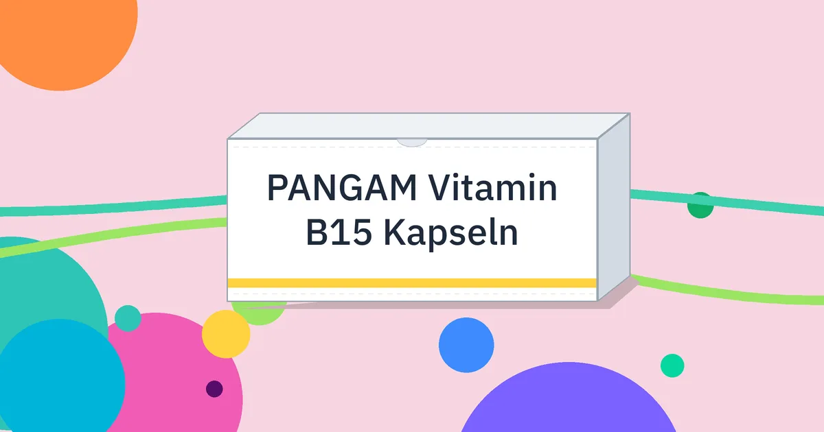 Symbolbild: Packung mit der Aufschrift PANGAM Vitamin B15 Kapseln (PZN 02164496) – Verfügbarkeit und Bezug in Apotheken in Frankfurt am Main