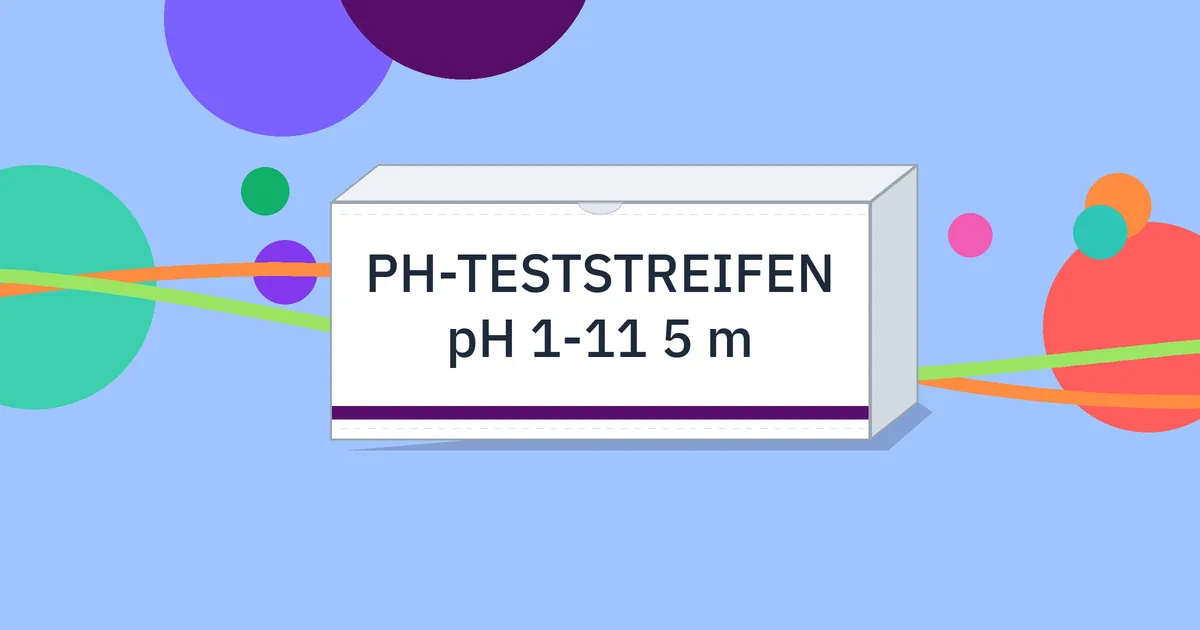 Symbolbild: Packung mit der Aufschrift PH-TESTSTREIFEN pH 1-11 5 m (PZN 11278388) – Verfügbarkeit und Bezug in Apotheken in Frankfurt am Main
