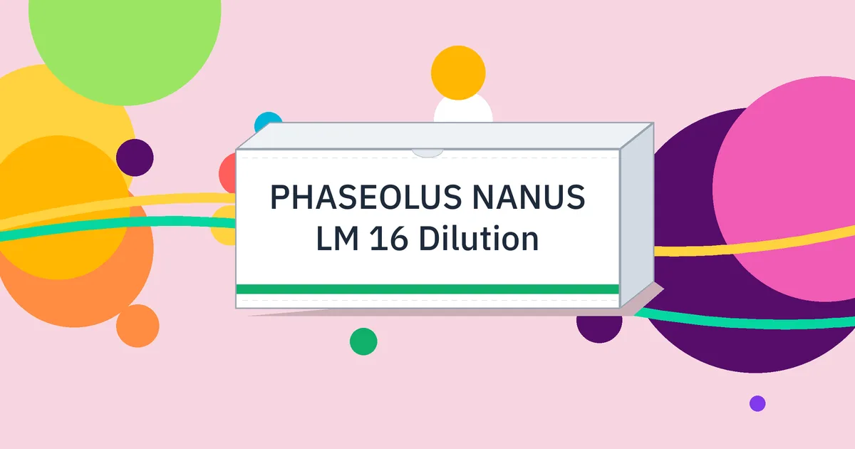 Symbolbild: Packung mit der Aufschrift PHASEOLUS NANUS LM 16 Dilution (PZN 13637006) – Verfügbarkeit und Bezug in Apotheken in Frankfurt am Main