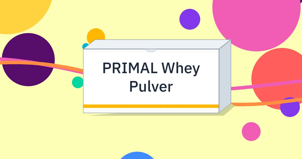 Symbolbild: Packung mit der Aufschrift PRIMAL Whey Pulver (PZN 16204408) – Verfügbarkeit und Bezug in Apotheken in Frankfurt am Main