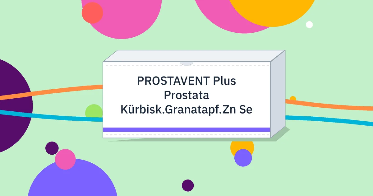 Symbolbild: Packung mit der Aufschrift PROSTAVENT Plus Prostata Kürbisk.Granatapf.Zn Se (PZN 18826048) – Verfügbarkeit und Bezug in Apotheken in Frankfurt am Main