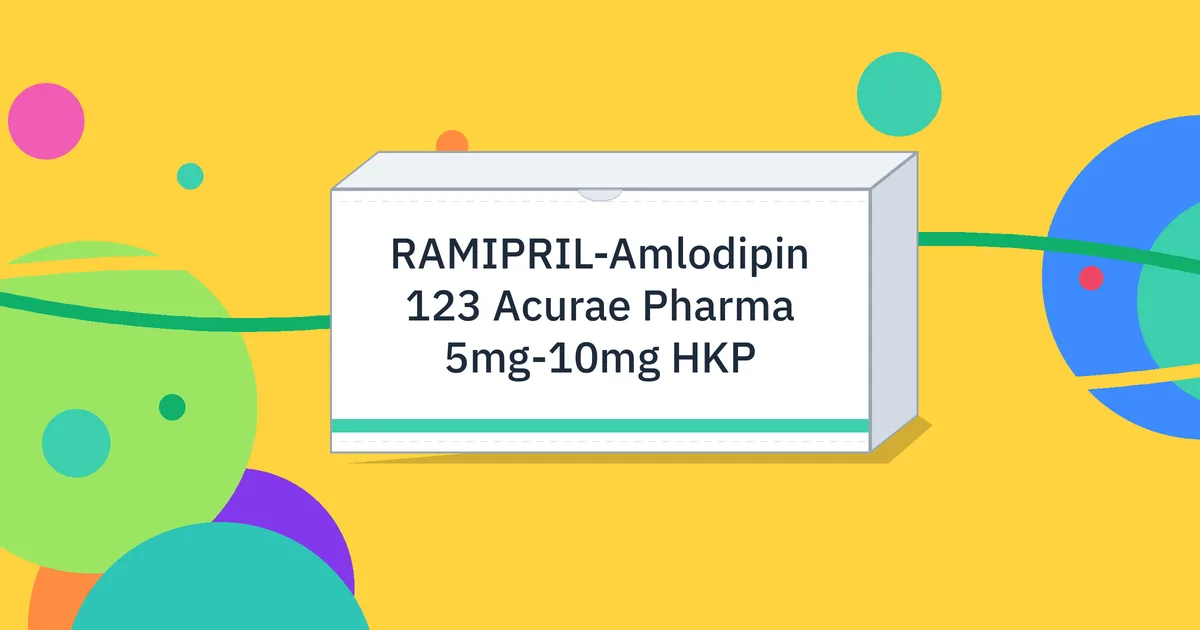 Symbolbild: Packung mit der Aufschrift RAMIPRIL-Amlodipin 123 Acurae Pharma 5mg-10mg HKP (PZN 19835635) – Verfügbarkeit und Bezug in Apotheken in Frankfurt am Main