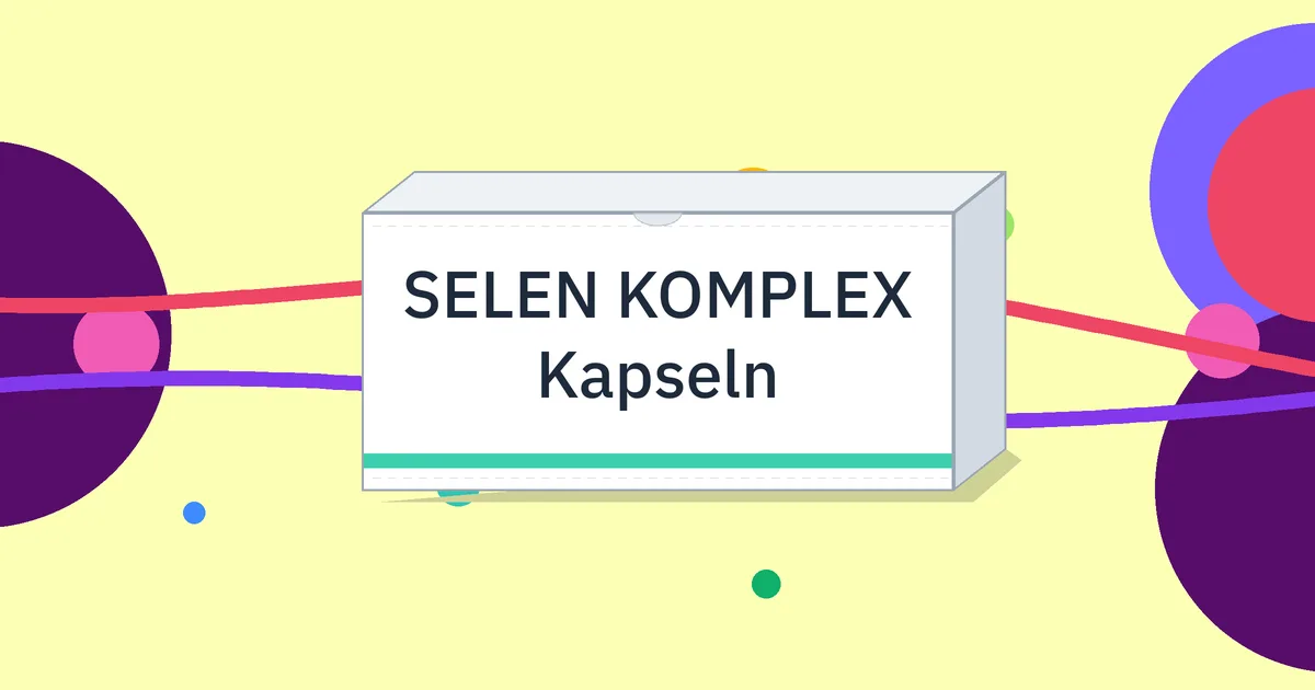 Symbolbild: Packung mit der Aufschrift SELEN KOMPLEX Kapseln (PZN 18771235) – Verfügbarkeit und Bezug in Apotheken in Frankfurt am Main