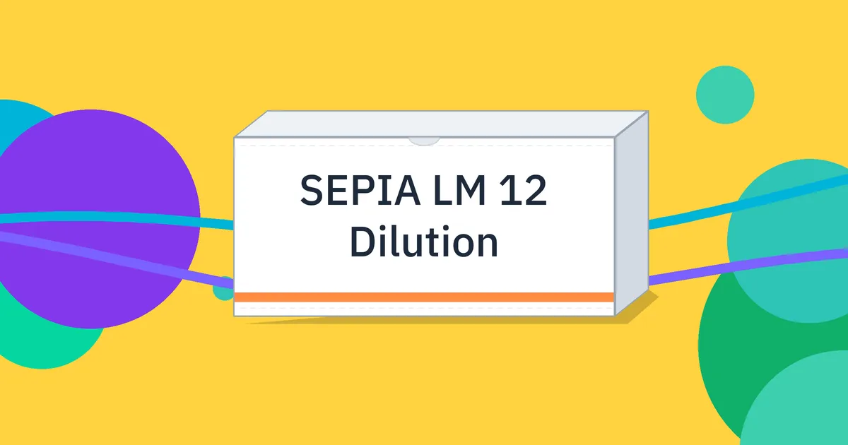 Symbolbild: Packung mit der Aufschrift SEPIA LM 12 Dilution (PZN 02603754) – Verfügbarkeit und Bezug in Apotheken in Frankfurt am Main