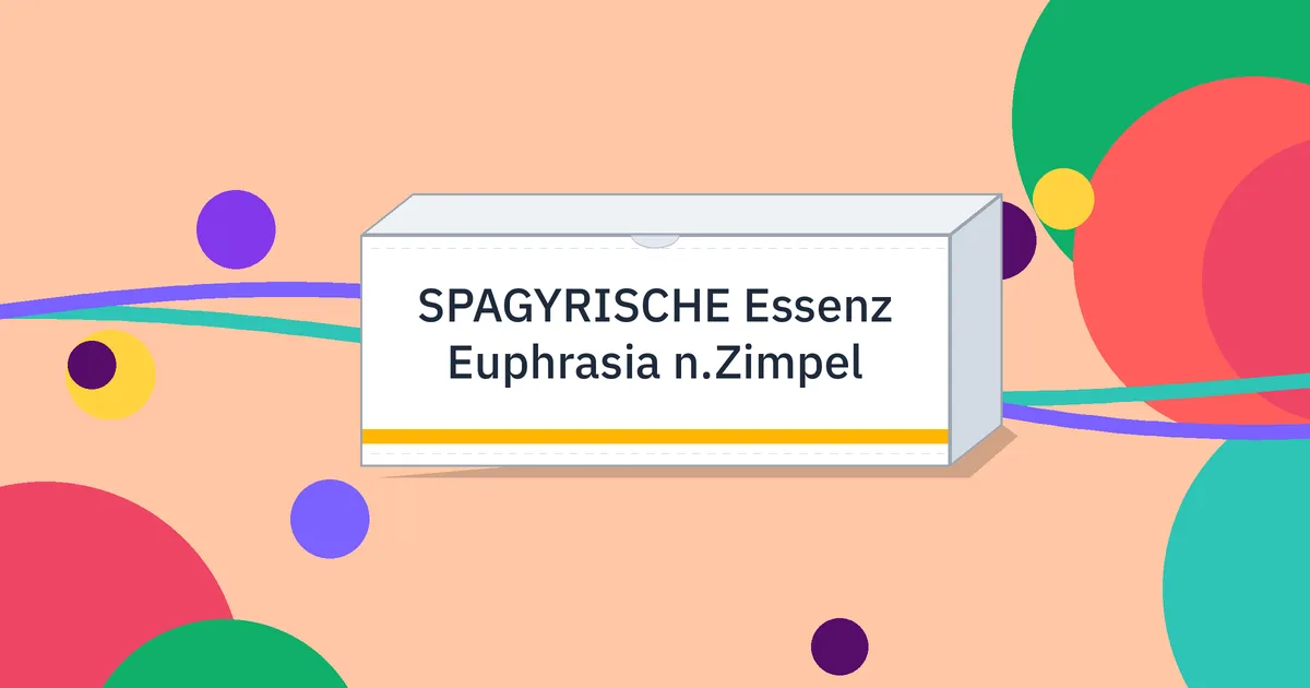 Symbolbild: Packung mit der Aufschrift SPAGYRISCHE Essenz Euphrasia n.Zimpel (PZN 09532454) – Verfügbarkeit und Bezug in Apotheken in Frankfurt am Main