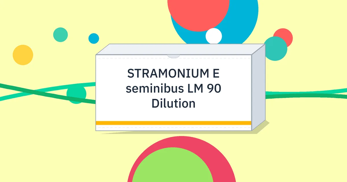 Symbolbild: Packung mit der Aufschrift STRAMONIUM E seminibus LM 90 Dilution (PZN 13202550) – Verfügbarkeit und Bezug in Apotheken in Frankfurt am Main