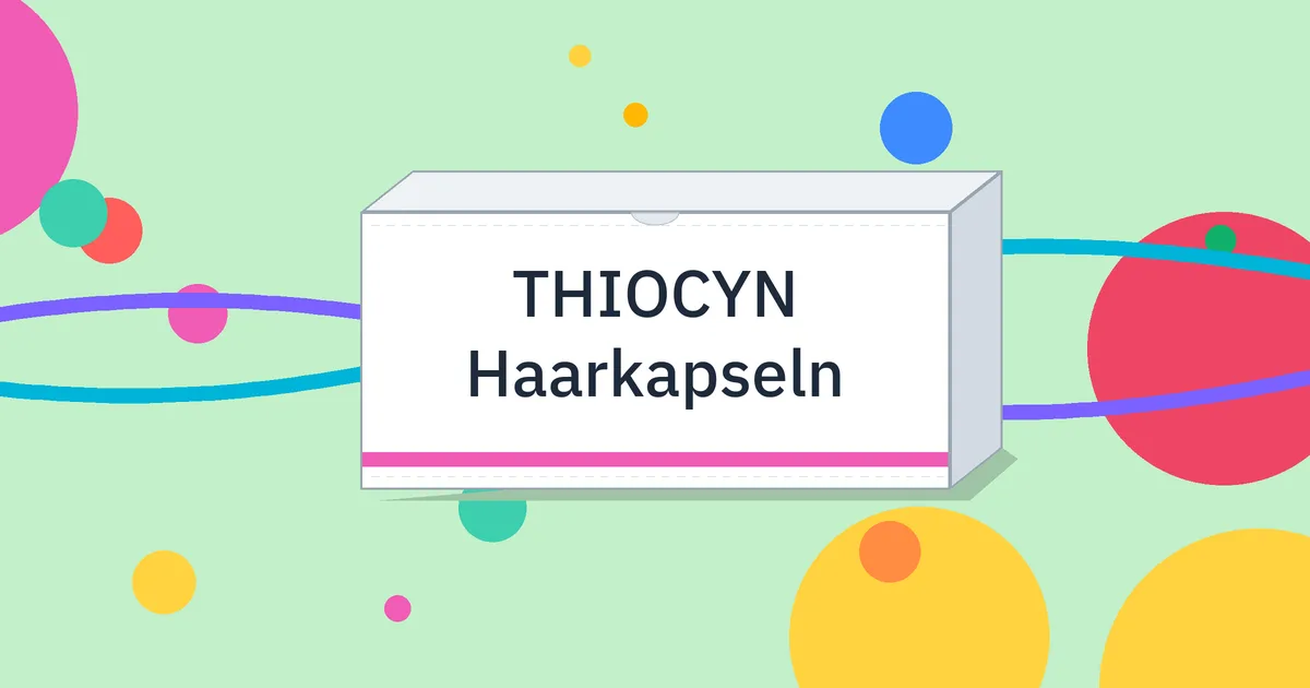 Symbolbild: Packung mit der Aufschrift THIOCYN Haarkapseln (PZN 17933109) – Verfügbarkeit und Bezug in Apotheken in Frankfurt am Main