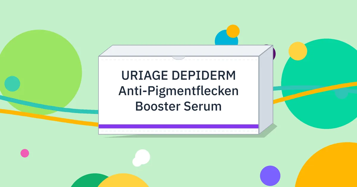 Symbolbild: Packung mit der Aufschrift URIAGE DEPIDERM Anti-Pigmentflecken Booster Serum (PZN 18850578) – Verfügbarkeit und Bezug in Apotheken in Frankfurt am Main