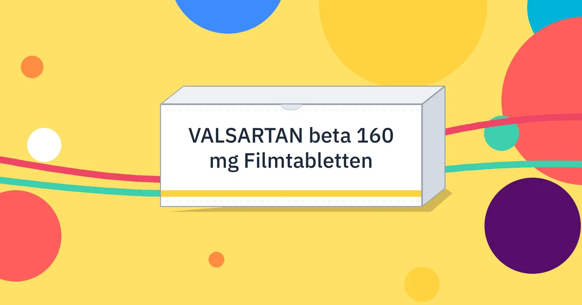 Symbolbild: Packung mit der Aufschrift VALSARTAN beta 160 mg Filmtabletten (PZN 17454159) – Verfügbarkeit und Bezug in Apotheken in Frankfurt am Main