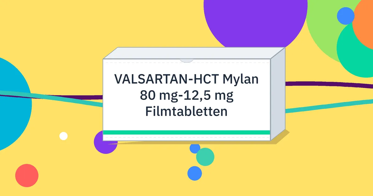 Symbolbild: Packung mit der Aufschrift VALSARTAN-HCT Mylan 80 mg-12,5 mg Filmtabletten (PZN 10054965) – Verfügbarkeit und Bezug in Apotheken in Frankfurt am Main