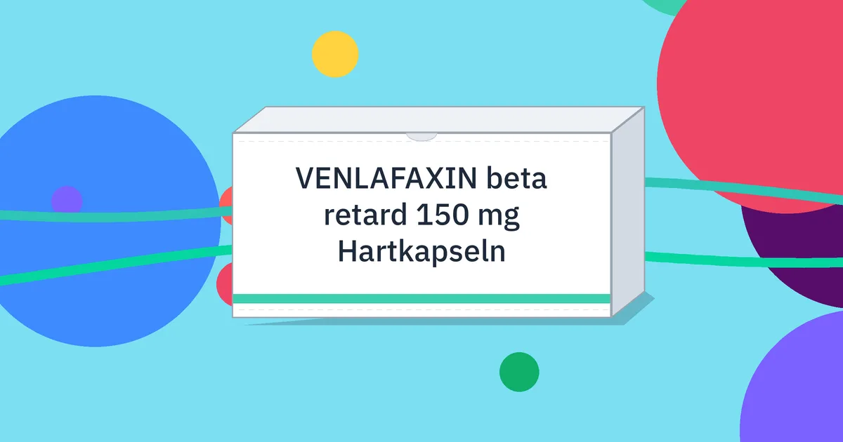 Symbolbild: Packung mit der Aufschrift VENLAFAXIN beta retard 150 mg Hartkapseln (PZN 00021077) – Verfügbarkeit und Bezug in Apotheken in Frankfurt am Main