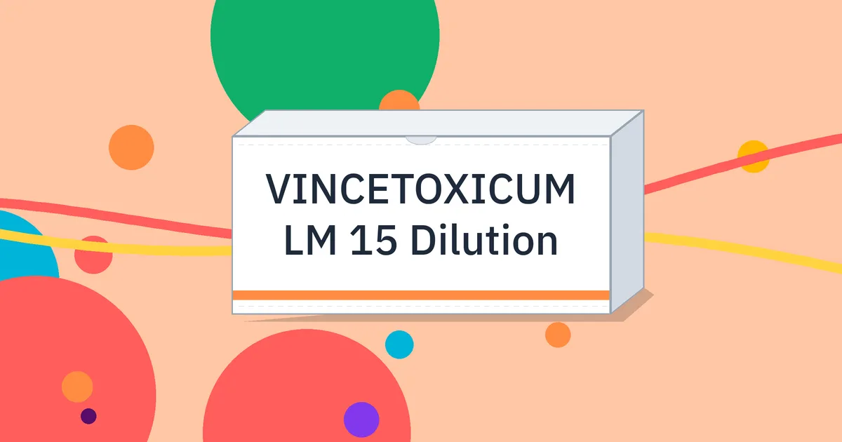 Symbolbild: Packung mit der Aufschrift VINCETOXICUM LM 15 Dilution (PZN 13274555) – Verfügbarkeit und Bezug in Apotheken in Frankfurt am Main