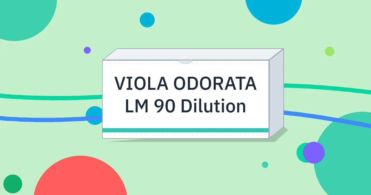 Symbolbild: Packung mit der Aufschrift VIOLA ODORATA LM 90 Dilution (PZN 13275856) – Verfügbarkeit und Bezug in Apotheken in Frankfurt am Main
