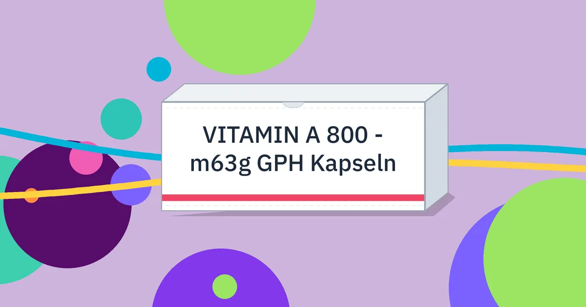 Symbolbild: Packung mit der Aufschrift VITAMIN A 800 -m63g GPH Kapseln (PZN 06923651) – Verfügbarkeit und Bezug in Apotheken in Frankfurt am Main