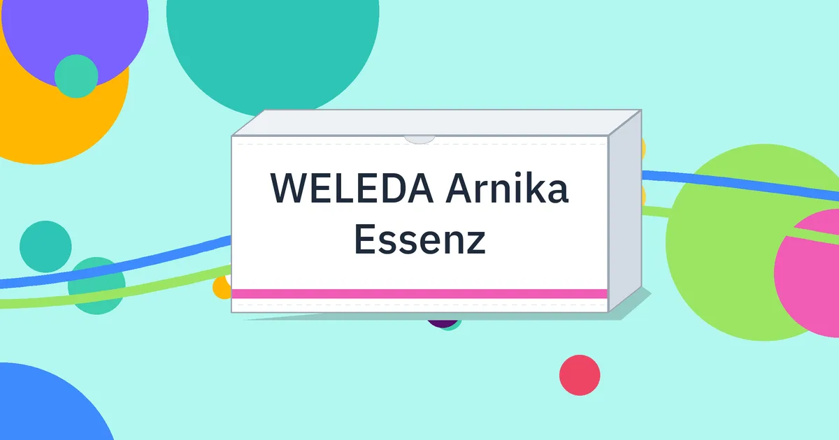 Symbolbild: Packung mit der Aufschrift WELEDA Arnika Essenz (PZN 00070897) – Verfügbarkeit und Bezug in Apotheken in Frankfurt am Main