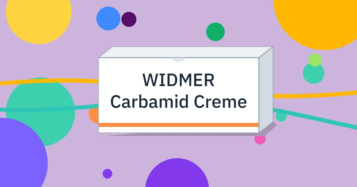 Symbolbild: Packung mit der Aufschrift WIDMER Carbamid Creme (PZN 01268495) – Verfügbarkeit und Bezug in Apotheken in Frankfurt am Main
