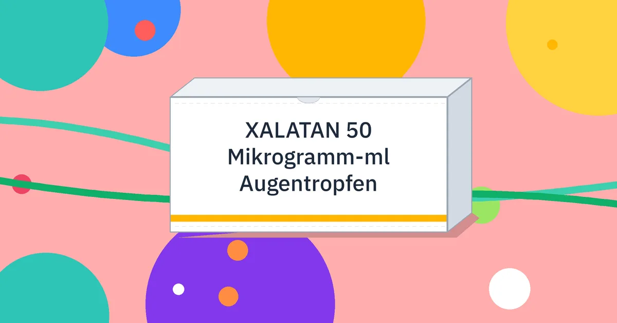 Symbolbild: Packung mit der Aufschrift XALATAN 50 Mikrogramm-ml Augentropfen (PZN 00721047) – Verfügbarkeit und Bezug in Apotheken in Frankfurt am Main