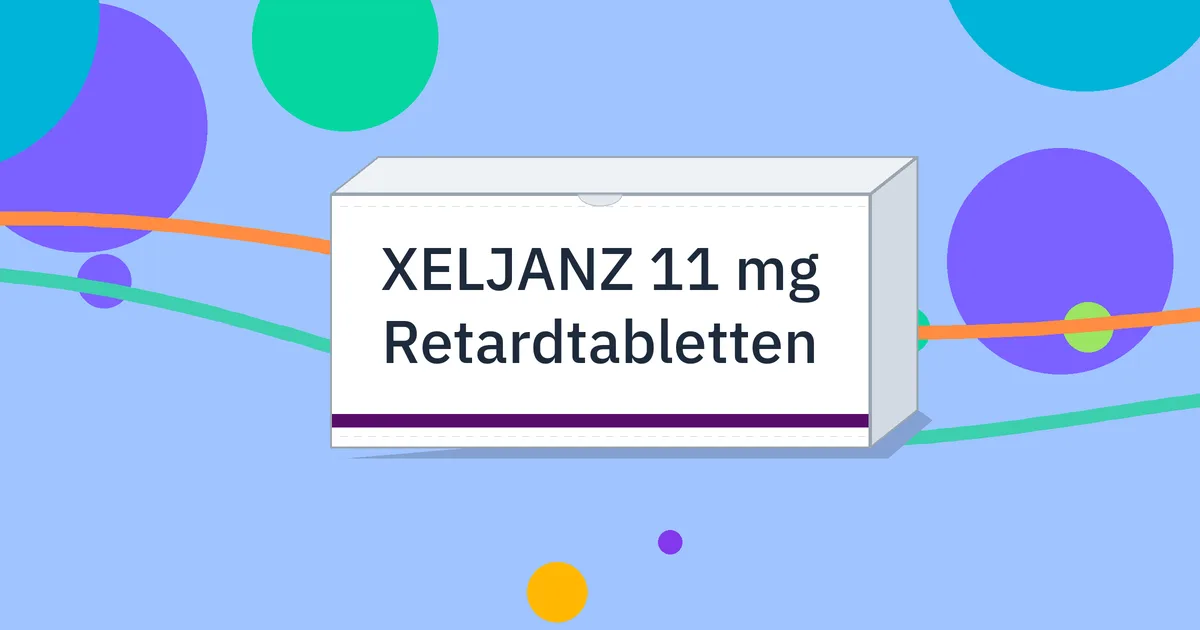 Symbolbild: Packung mit der Aufschrift XELJANZ 11 mg Retardtabletten (PZN 16687849) – Verfügbarkeit und Bezug in Apotheken in Frankfurt am Main