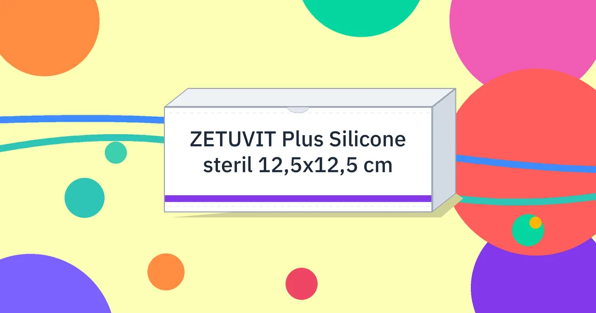 Symbolbild: Packung mit der Aufschrift ZETUVIT Plus Silicone steril 12,5x12,5 cm (PZN 19644214) – Verfügbarkeit und Bezug in Apotheken in Frankfurt am Main