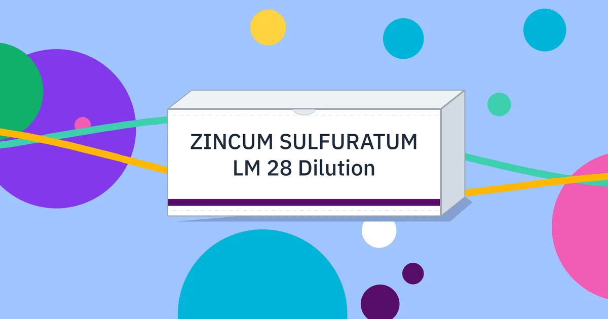 Symbolbild: Packung mit der Aufschrift ZINCUM SULFURATUM LM 28 Dilution (PZN 13299615) – Verfügbarkeit und Bezug in Apotheken in Frankfurt am Main