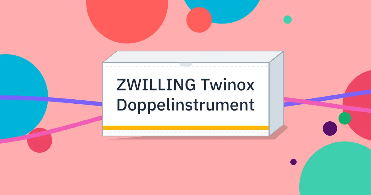 Symbolbild: Packung mit der Aufschrift ZWILLING Twinox Doppelinstrument (PZN 11675043) – Verfügbarkeit und Bezug in Apotheken in Frankfurt am Main