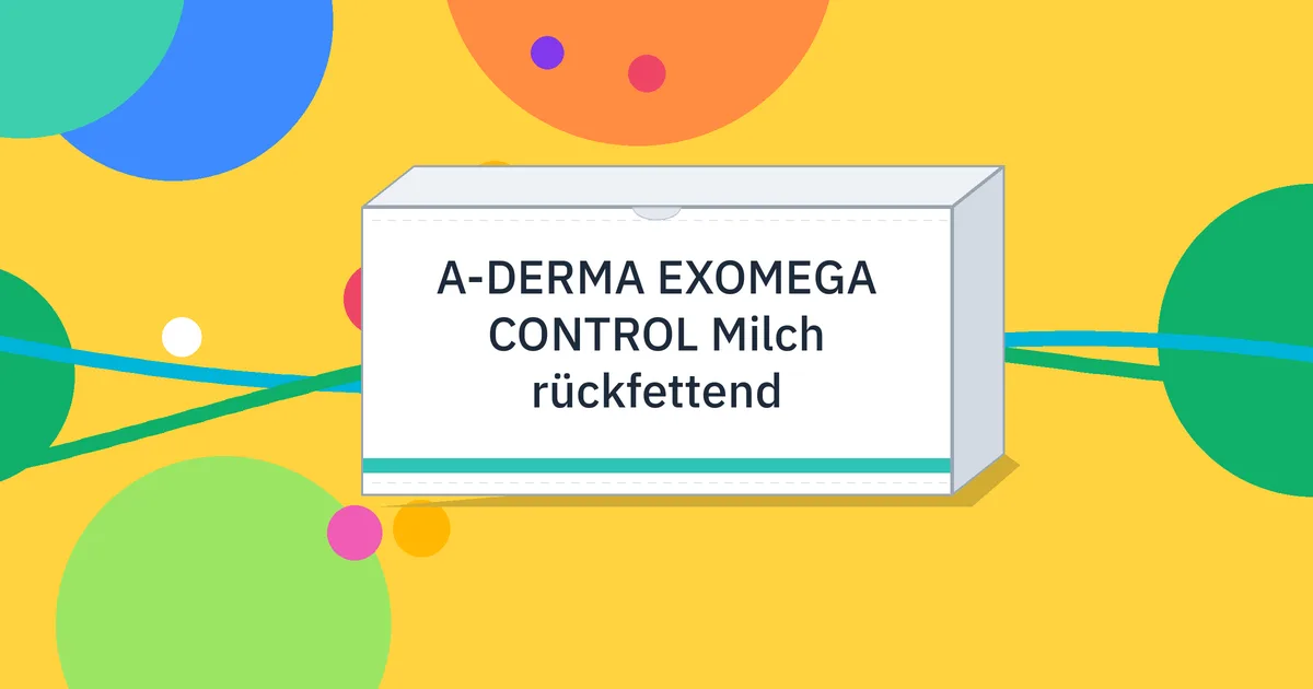 Symbolbild: Packung mit der Aufschrift A-DERMA EXOMEGA CONTROL Milch rückfettend (PZN 17544129) – Verfügbarkeit und Bezug in Apotheken in Frankfurt am Main
