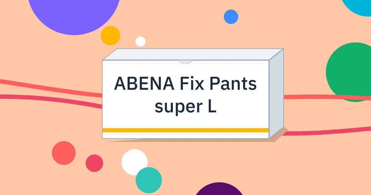 Symbolbild: Packung mit der Aufschrift ABENA Fix Pants super L (PZN 18161689) – Verfügbarkeit und Bezug in Apotheken in Frankfurt am Main