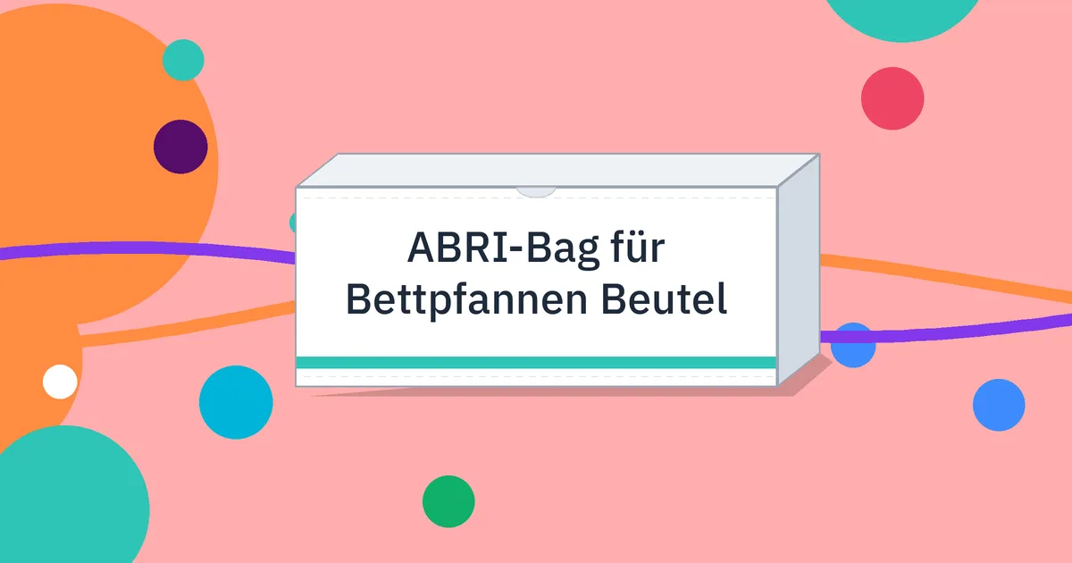 Symbolbild: Packung mit der Aufschrift ABRI-Bag für Bettpfannen Beutel (PZN 15741920) – Verfügbarkeit und Bezug in Apotheken in Frankfurt am Main