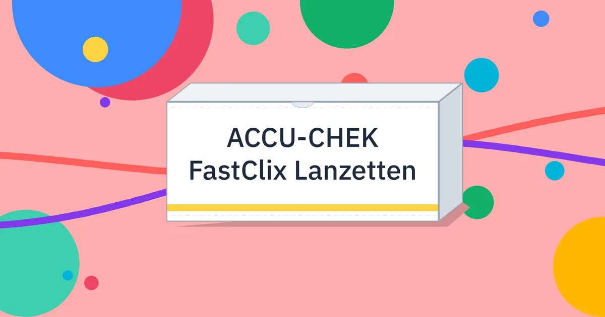 Symbolbild: Packung mit der Aufschrift ACCU-CHEK FastClix Lanzetten (PZN 07234971) – Verfügbarkeit und Bezug in Apotheken in Frankfurt am Main