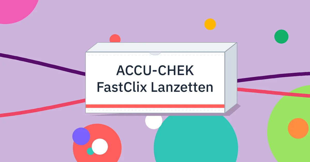 Symbolbild: Packung mit der Aufschrift ACCU-CHEK FastClix Lanzetten (PZN 07234988) – Verfügbarkeit und Bezug in Apotheken in Frankfurt am Main