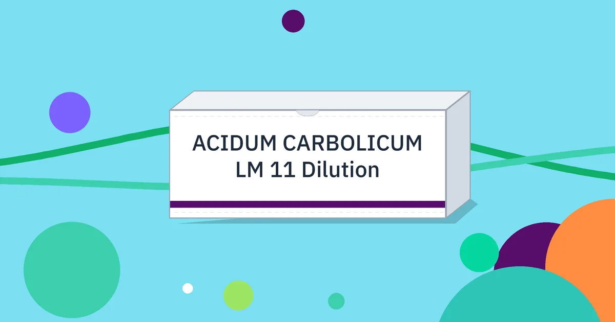 Symbolbild: Packung mit der Aufschrift ACIDUM CARBOLICUM LM 11 Dilution (PZN 13271580) – Verfügbarkeit und Bezug in Apotheken in Frankfurt am Main