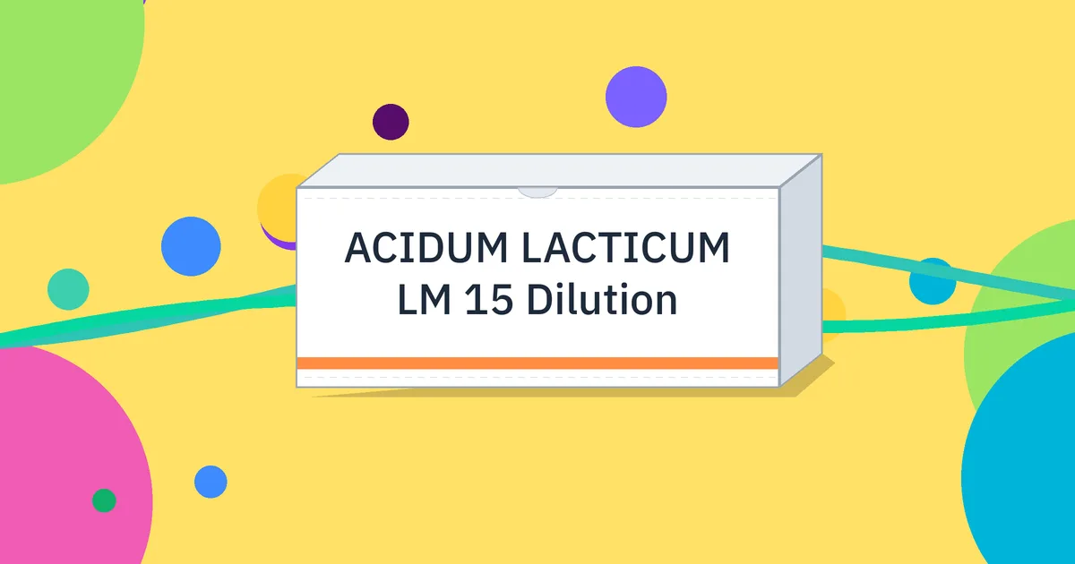 Symbolbild: Packung mit der Aufschrift ACIDUM LACTICUM LM 15 Dilution (PZN 13279297) – Verfügbarkeit und Bezug in Apotheken in Frankfurt am Main
