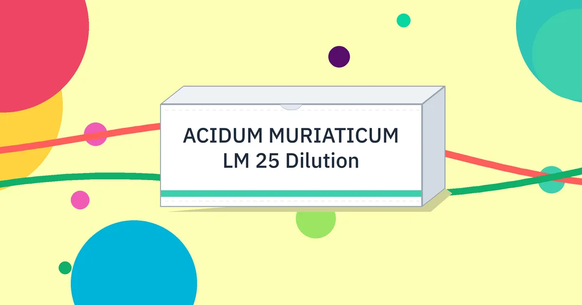 Symbolbild: Packung mit der Aufschrift ACIDUM MURIATICUM LM 25 Dilution (PZN 12752490) – Verfügbarkeit und Bezug in Apotheken in Frankfurt am Main