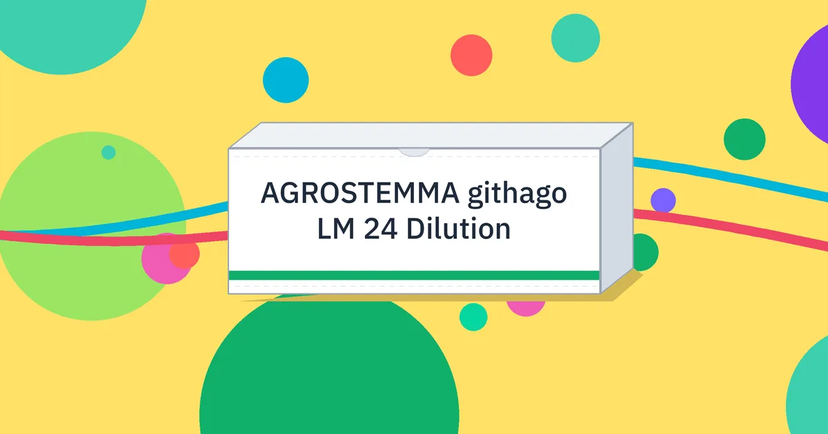 Symbolbild: Packung mit der Aufschrift AGROSTEMMA githago LM 24 Dilution (PZN 13307510) – Verfügbarkeit und Bezug in Apotheken in Frankfurt am Main