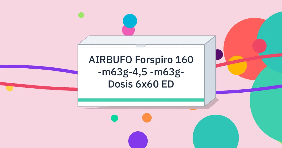 Symbolbild: Packung mit der Aufschrift AIRBUFO Forspiro 160 -m63g-4,5 -m63g-Dosis 6x60 ED (PZN 18913310) – Verfügbarkeit und Bezug in Apotheken in Frankfurt am Main