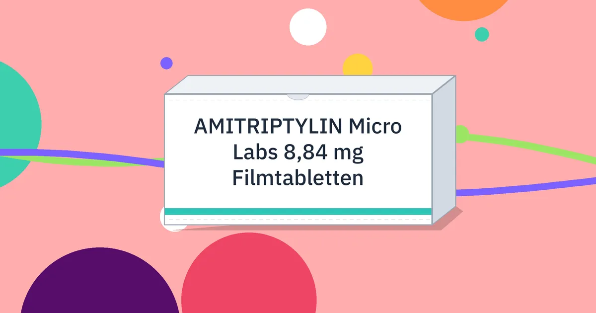 Symbolbild: Packung mit der Aufschrift AMITRIPTYLIN Micro Labs 8,84 mg Filmtabletten (PZN 16531797) – Verfügbarkeit und Bezug in Apotheken in Frankfurt am Main