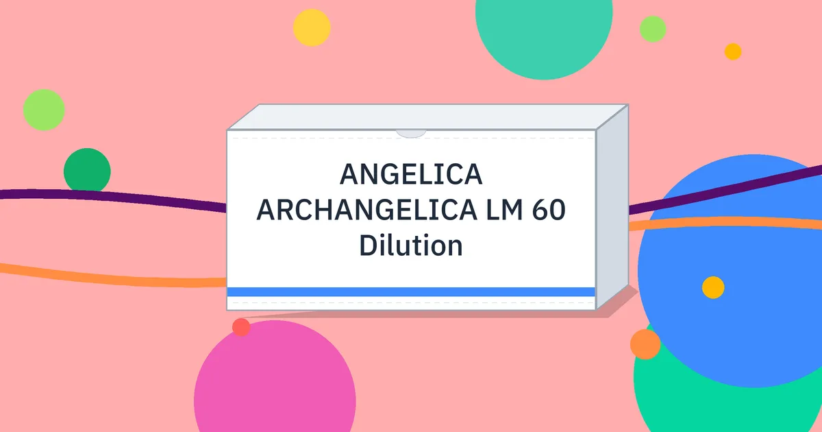 Symbolbild: Packung mit der Aufschrift ANGELICA ARCHANGELICA LM 60 Dilution (PZN 13368256) – Verfügbarkeit und Bezug in Apotheken in Frankfurt am Main