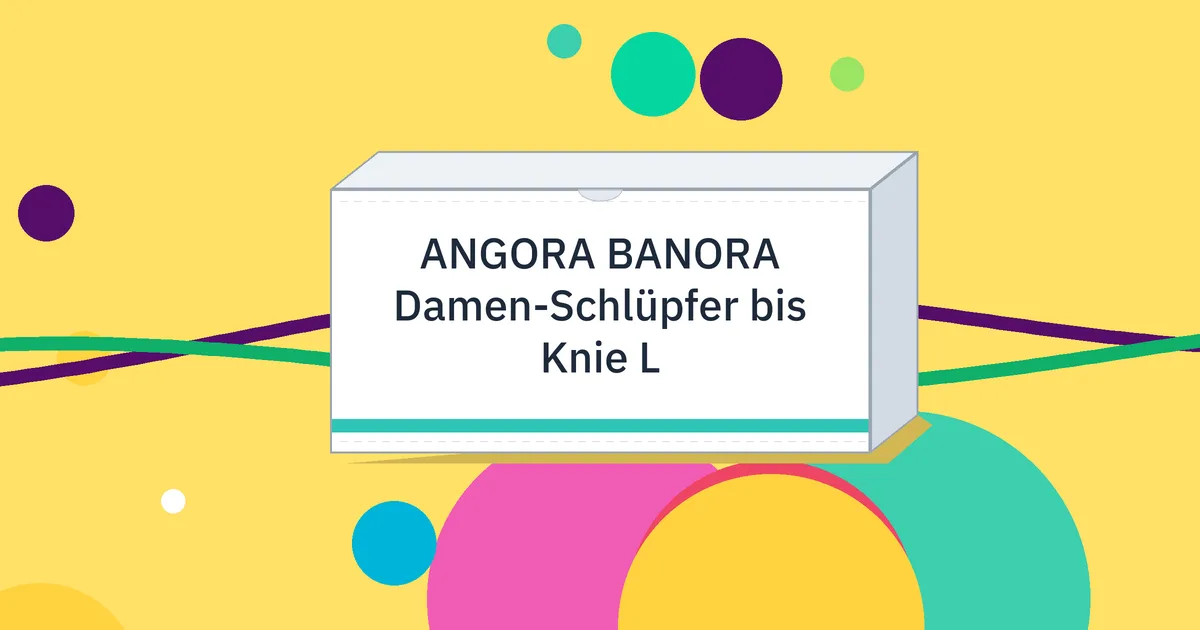 Symbolbild: Packung mit der Aufschrift ANGORA BANORA Damen-Schlüpfer bis Knie L (PZN 06192667) – Verfügbarkeit und Bezug in Apotheken in Frankfurt am Main