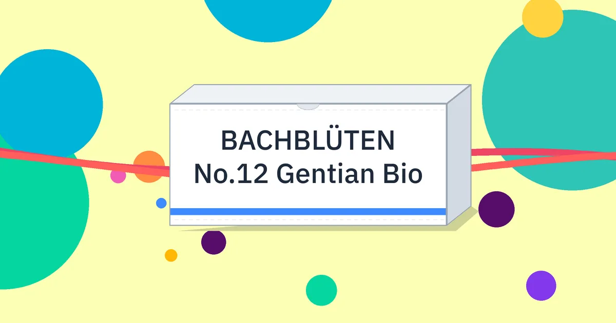 Symbolbild: Packung mit der Aufschrift BACHBLÜTEN No.12 Gentian Bio (PZN 10310581) – Verfügbarkeit und Bezug in Apotheken in Frankfurt am Main
